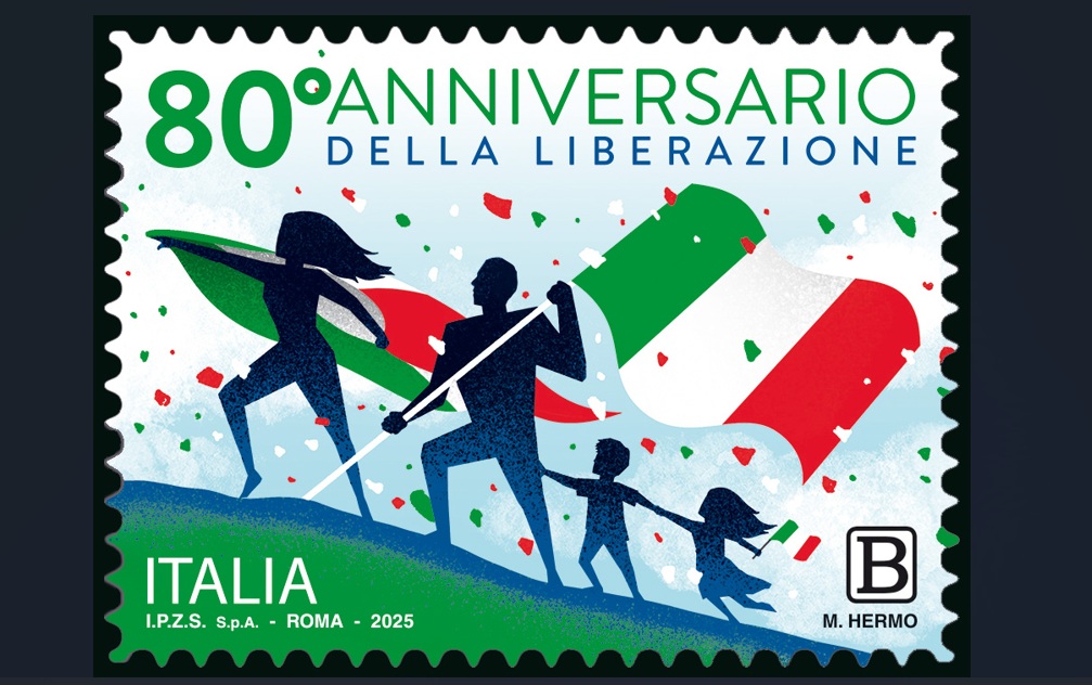 Il francobollo celebrativo della Liberazione
